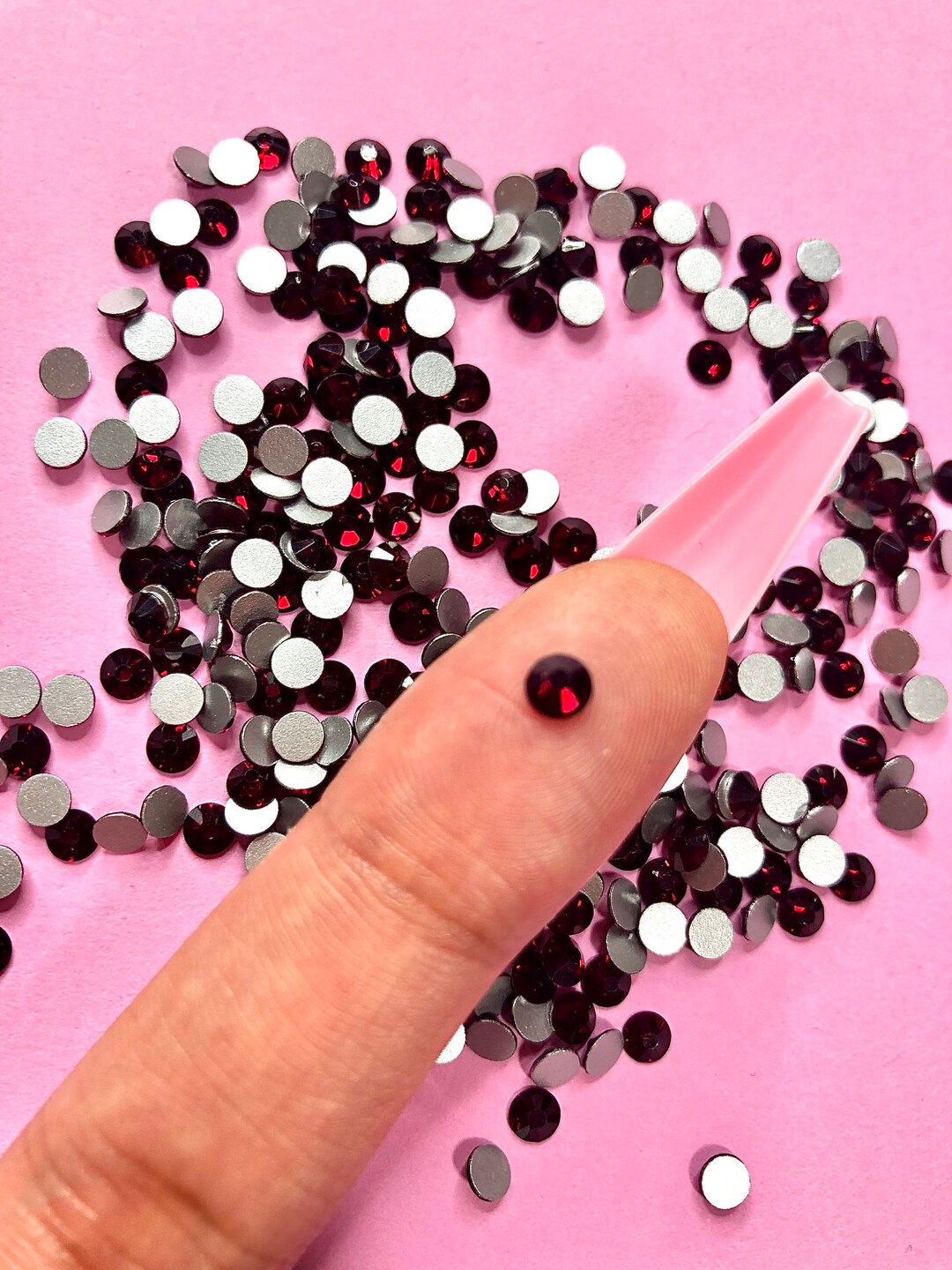 Vampira Ss16 Dark Siam Crystal Glass Flatback Rhinestones - Color ...