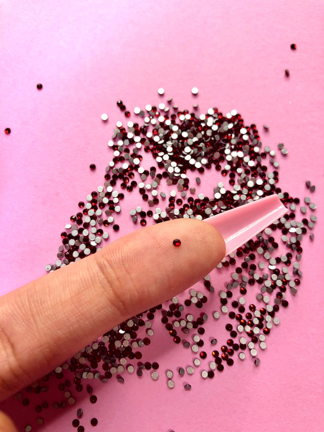 Vampira Ss4 Dark Siam Crystal Glass Flatback Rhinestones - Color ...