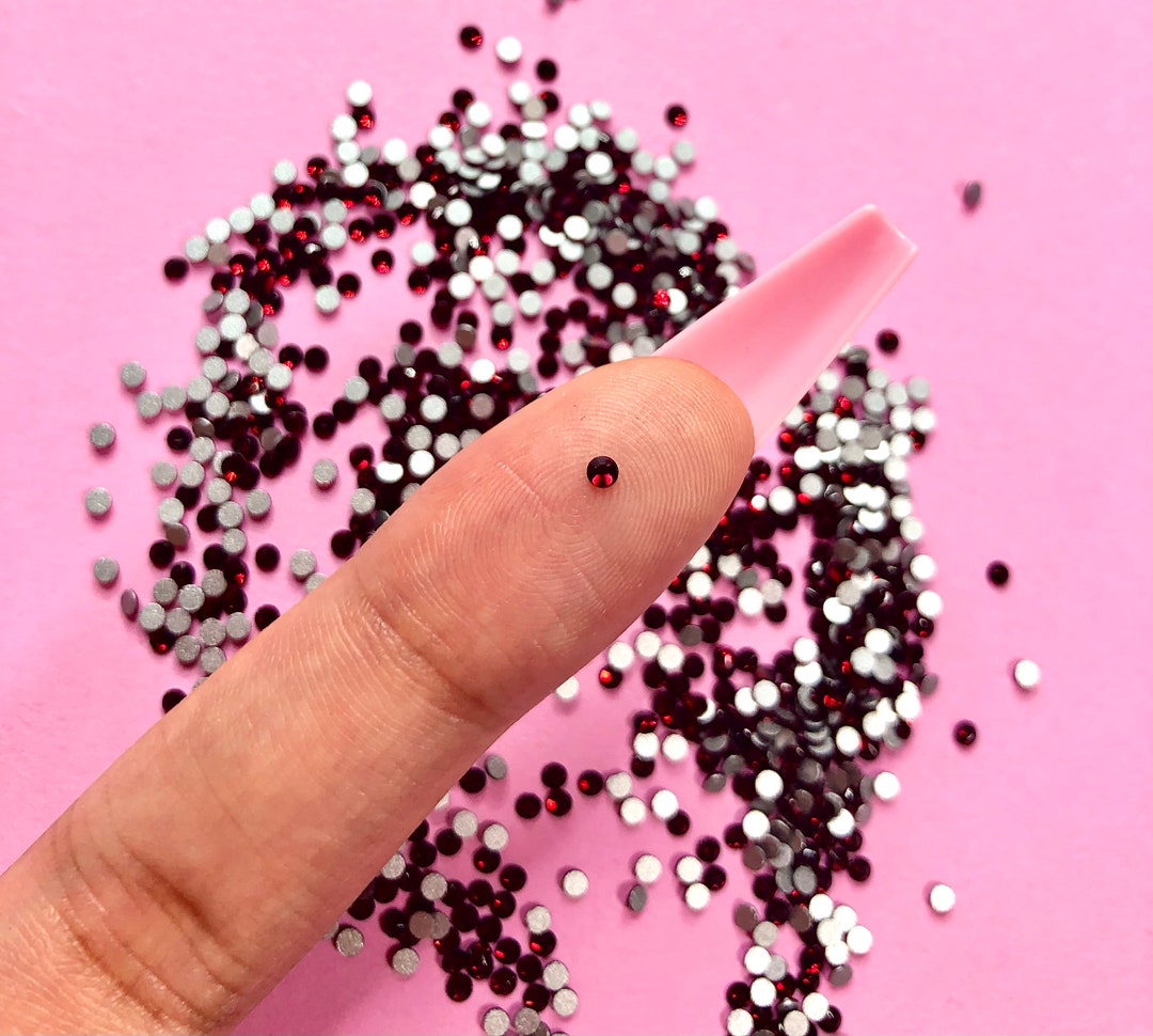 Vampira Ss6 Dark Siam Crystal Glass Flatback Rhinestones - Color ...
