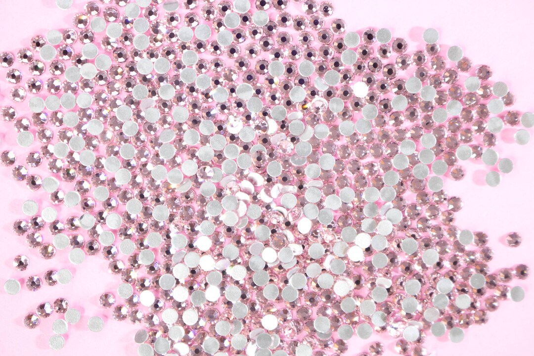 Aaliyah Ss12 Crystal Glass Flatback Rhinestones - Light Pink Flatback ...