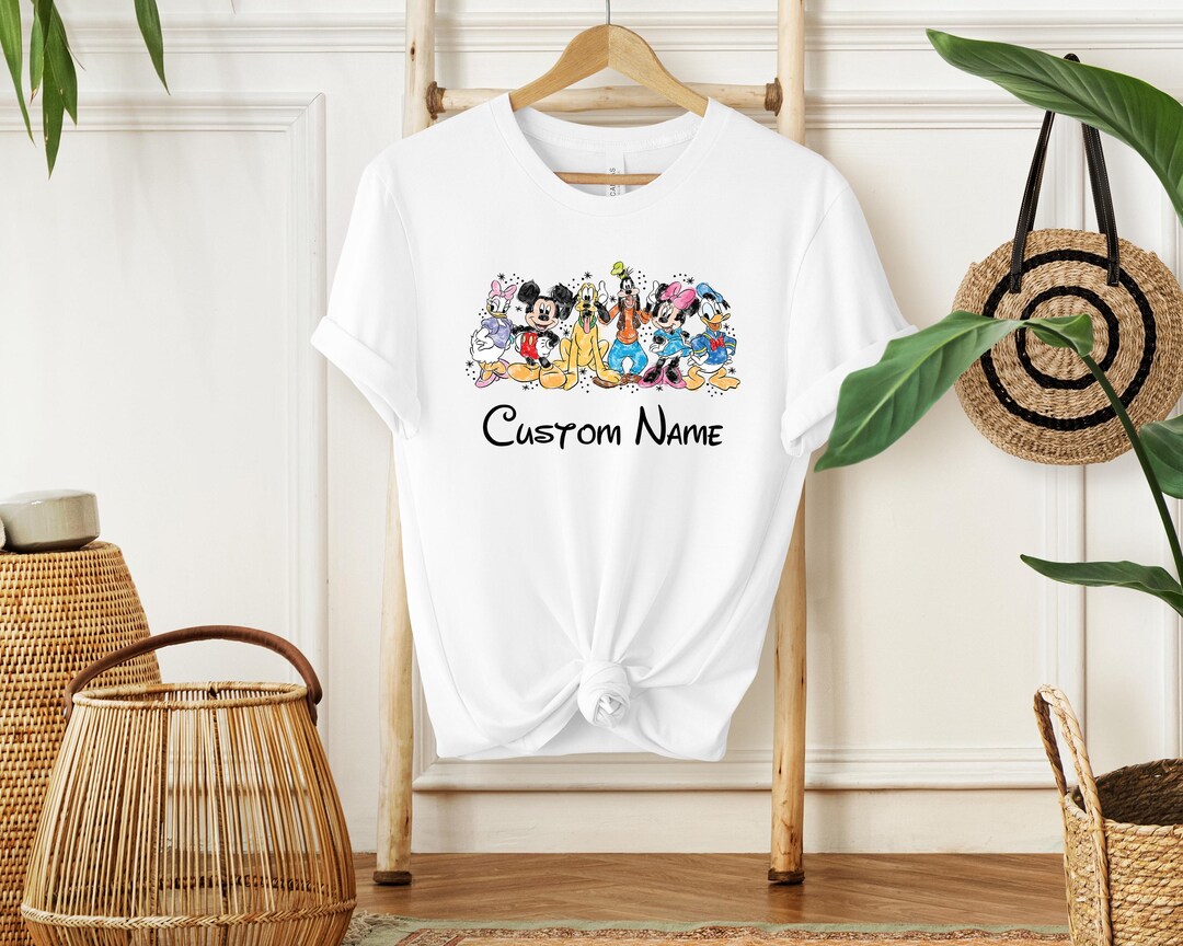 Disney Mickey and Friends Shirt, Watercolor Mickey Mouse Shirt, Disney ...