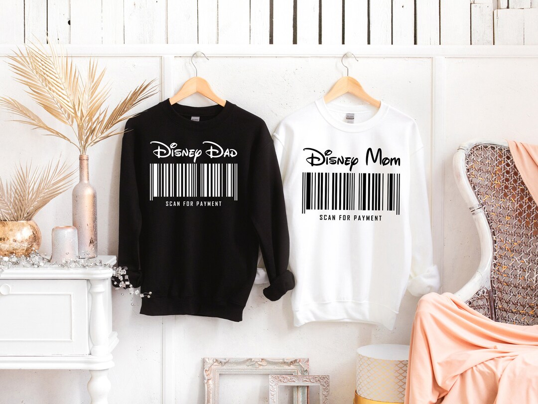 Disney Dad Disney Mom Scan for Payment Funny Disney Dad - Etsy