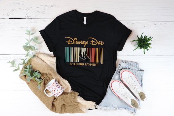 Disney Dad Scan for Payment Mouse Theme Park Shirts Men - Etsy