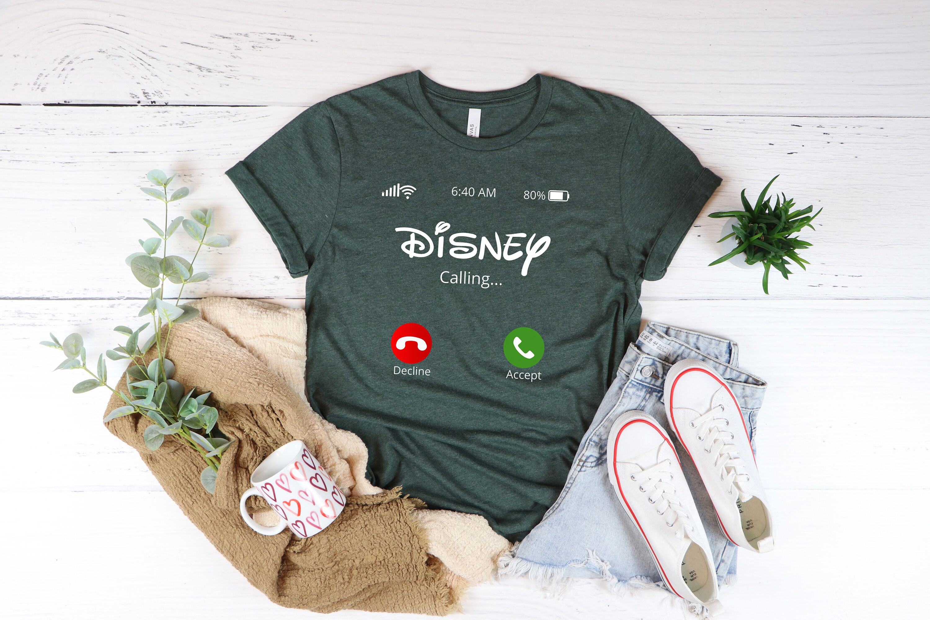 Disney Calling Phone Disney World Disney Vacation Tee - Etsy