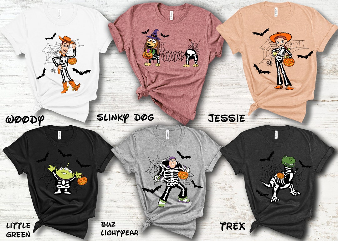Toy Story Skeleton Halloween Shirt, Spooky Season Disney Halloween ...
