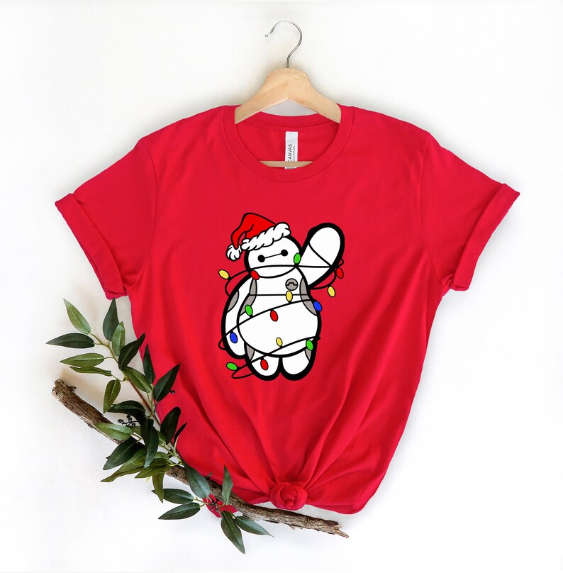 Baymax Christmas Lights Shirt Big Hero 6 Disney Christmas - Etsy