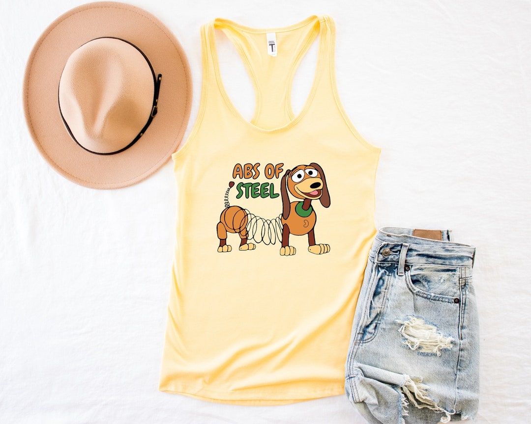 ABS of Steel Slinky Dog Tank Top, Toy Story Funny Tank, Great Disney ...
