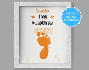 Pumpkin Pie Footprint - Etsy