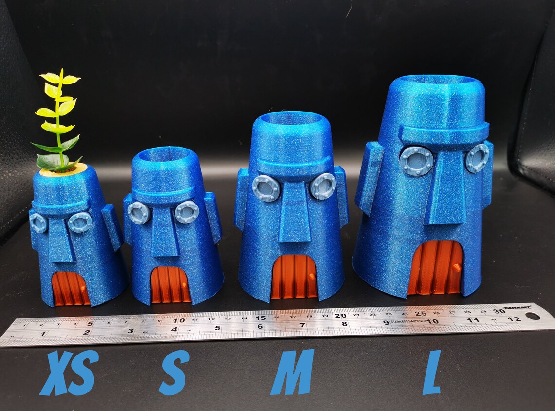 Spongebob & Squidward House Planters Various Sizes / Bikini - Etsy