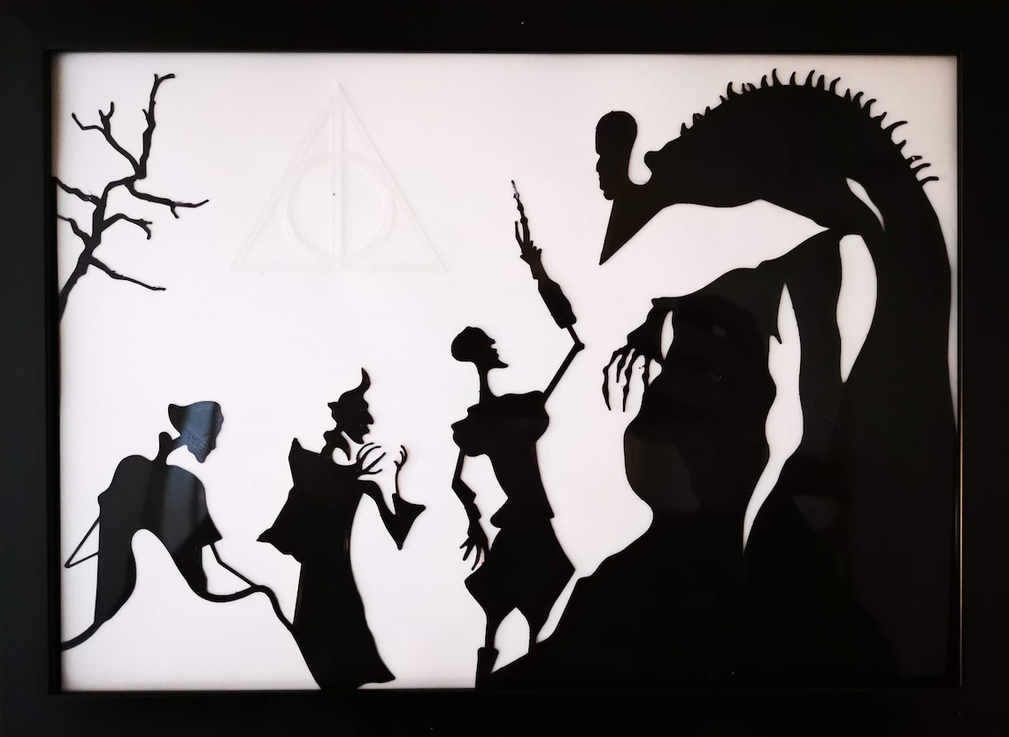 Deathly Hallows Art Framed / Tale of the Three Brothers | Etsy