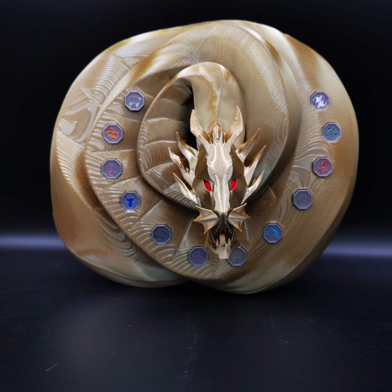 Jackie Chan Shendu Dragon Statue With Talismans Freestanding | Etsy