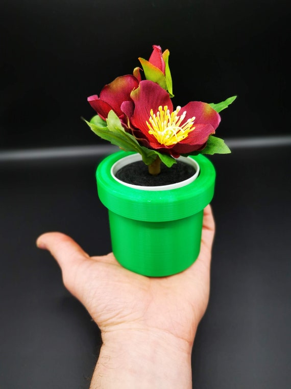 Mario Warp Pipe Planter Various Sizes / Super Mario Plant - Etsy