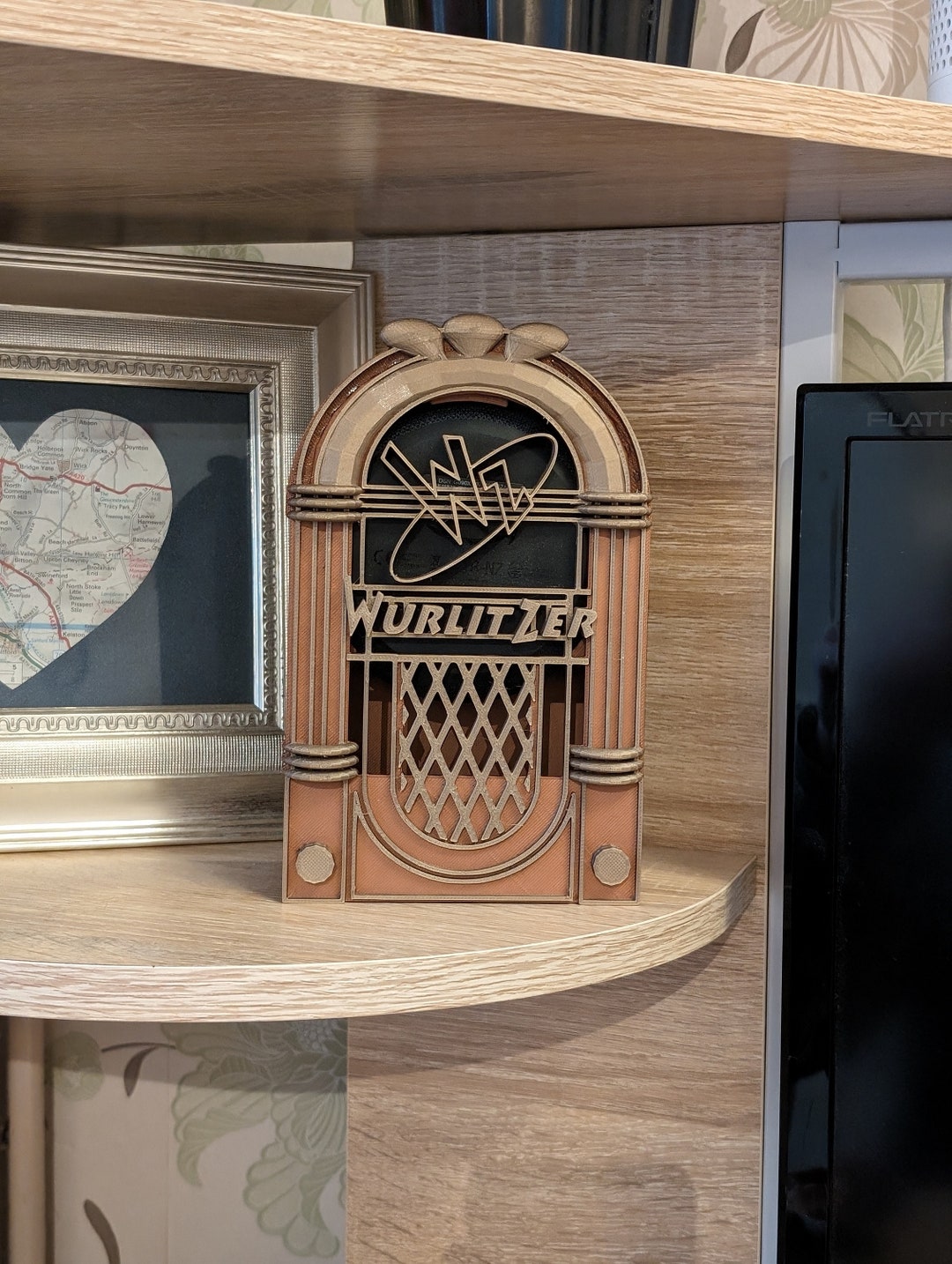 Jukebox Stand for Echo Dot, Google Home Mini & Nest Audio: Freestanding ...