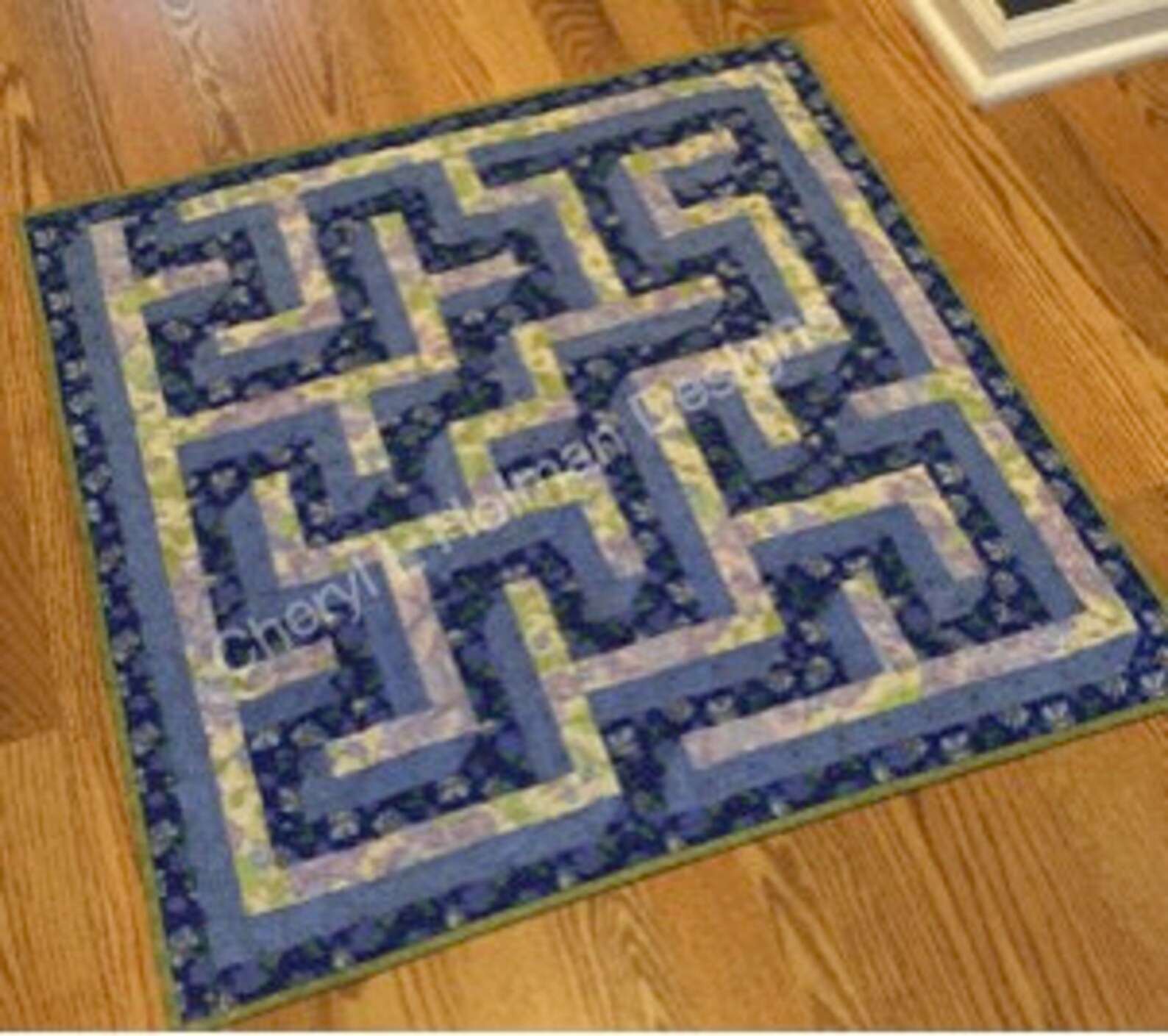 In and Out 3D Maze Quilt Pattern - 5 Sizes: 30" Sq., 44” Sq., 59” Sq ...