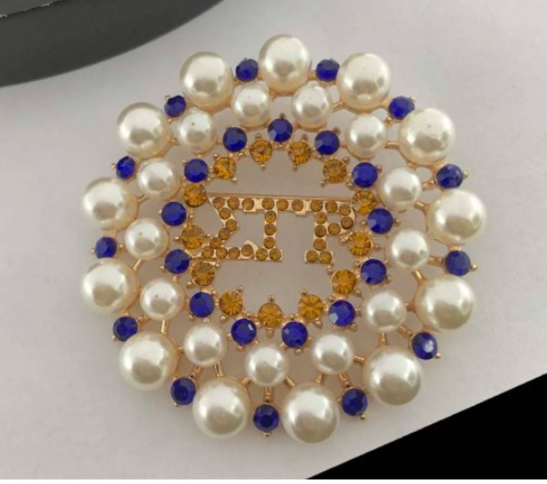 Sigma Gamma Rho Sorority Pearl Brooch Beautiful - Etsy