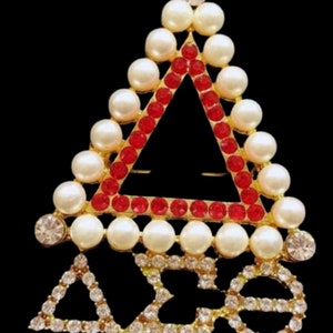 Delta Sigma Theta Lapel Brooch Pin Beautiful - Etsy