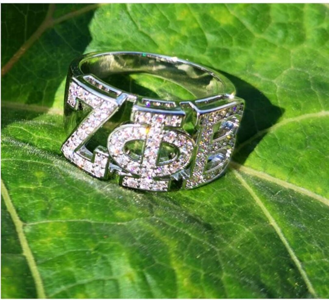 Zeta Phi Beta Sorority Sterling Silver Ring - Etsy