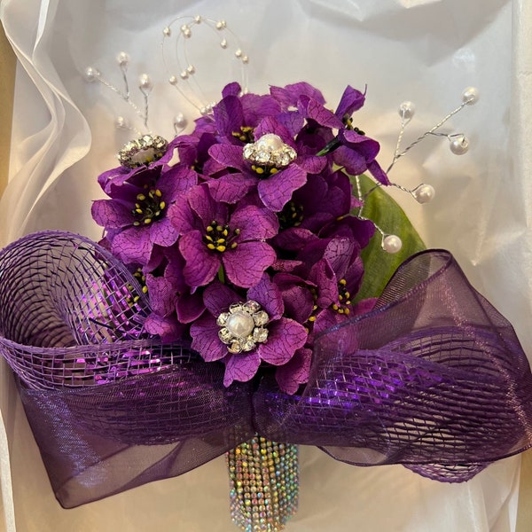 African Violet Corsage Delta Sigma Theta - Etsy UK