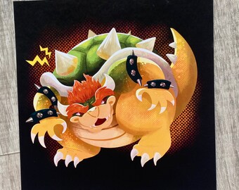 Super Mario Bowser 8x11 Art Print - Etsy UK