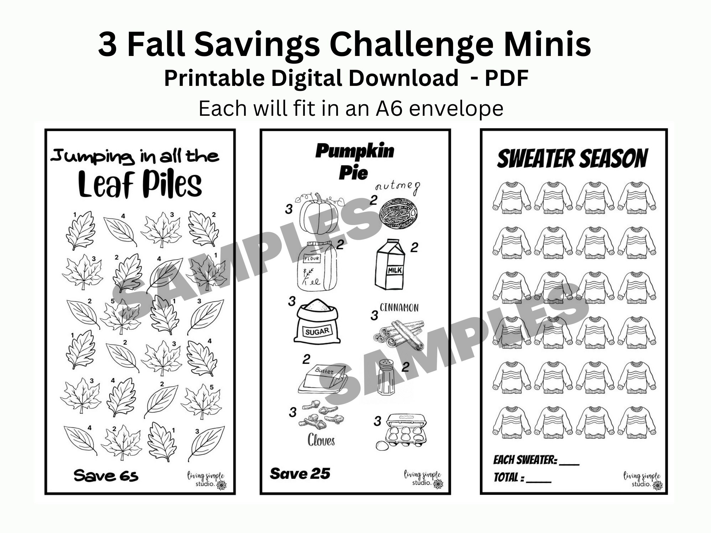 Printable A6 Fall Saving Challenges Set Of 3 Mini Challenges Low Budget printable-a6-fall-saving-challenges-set-of-3-mini-challenges-low-budget
