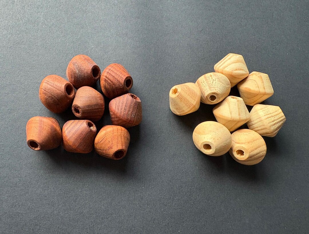 16/30pcs 20x18mm Double Cone Natural Wooden Bead Wooden Pendant Wooden ...
