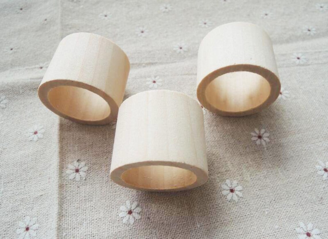 4pcs Large 40x30mm Wood Tube Wooden Tube NW070 - Etsy
