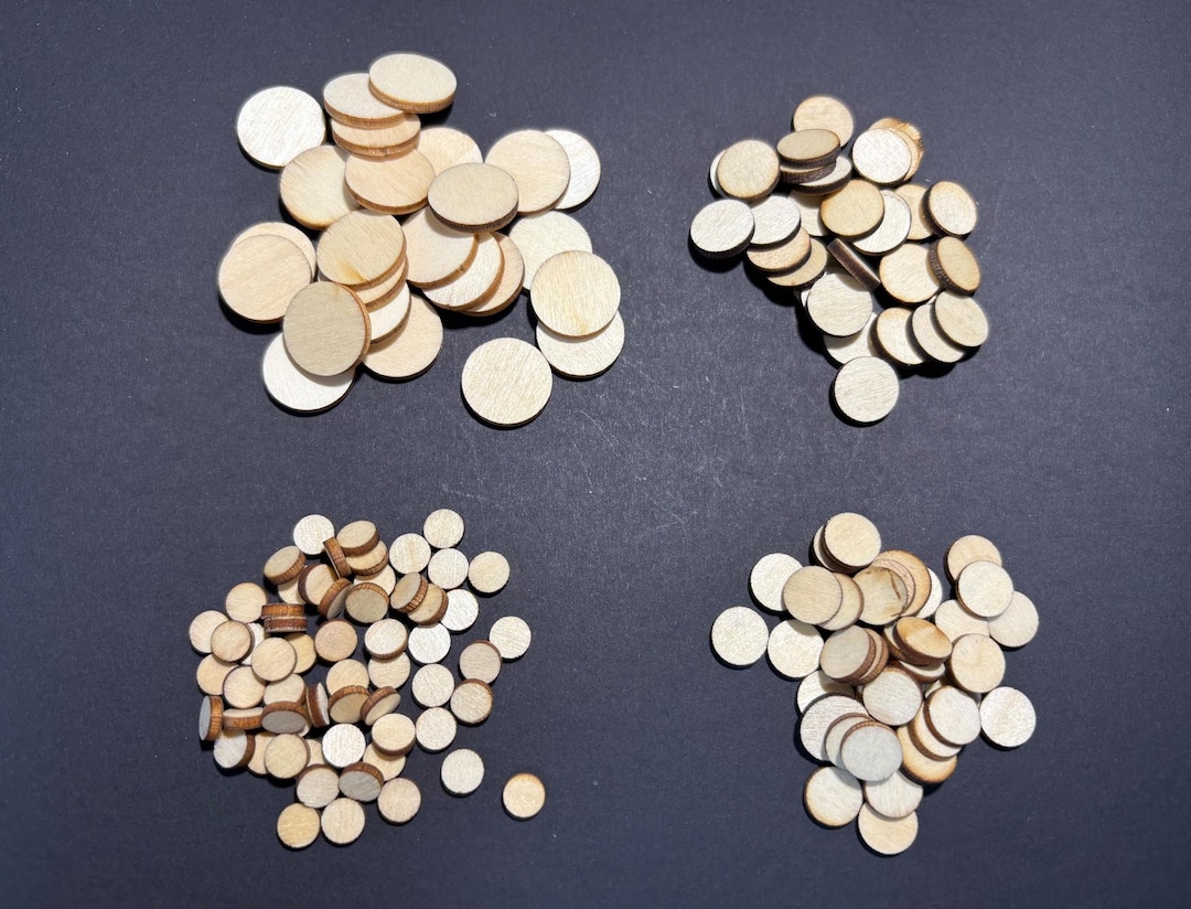 25 Pcs 7mm/10mm/12mm/15mm Mini Plywood Discs Wood Circle (W1051) - Etsy