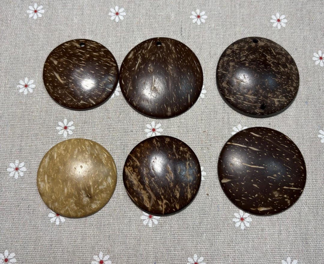 44mm/50mm Coconut Discs Coconut Circle ( NW254HJ) - Etsy
