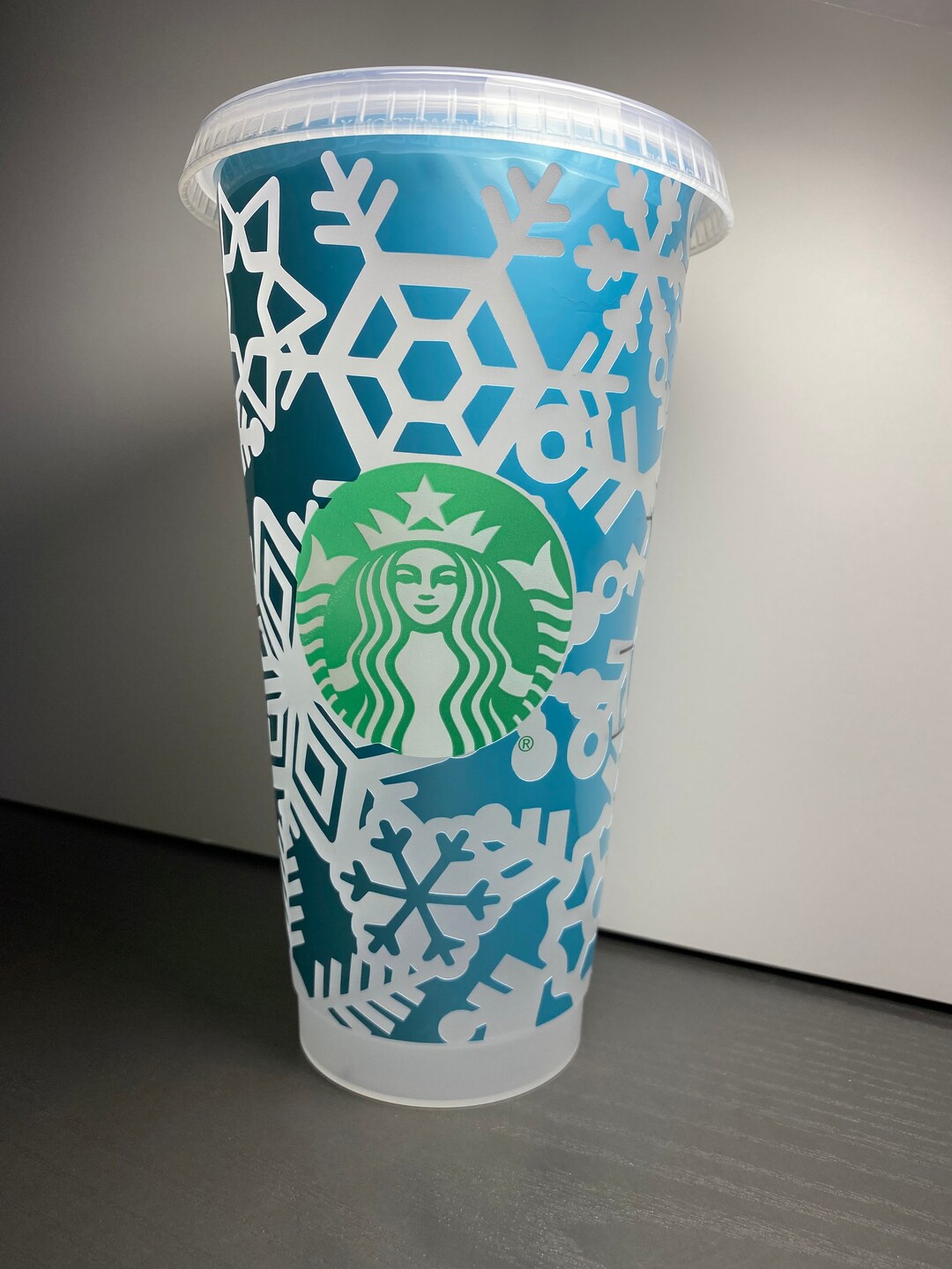 Snowflake Wrap 24 Oz Starbucks Cold Brew Cup - Etsy