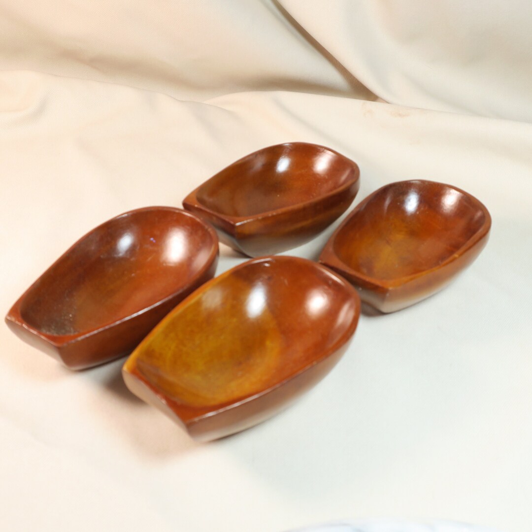 Handmade Wooden Monkey Pods Set of 4 - Etsy