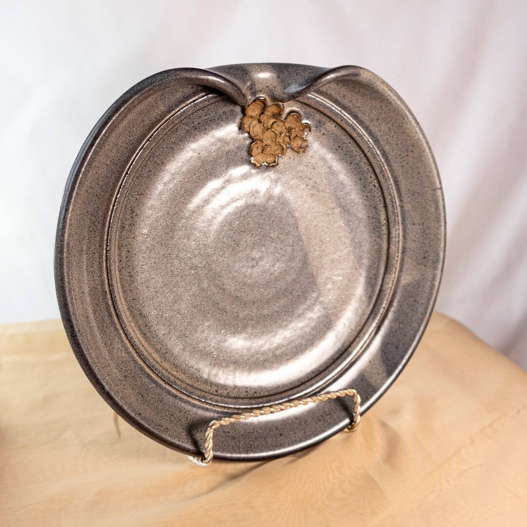 Folded Plate Studio Art Pottery Signed , Handmade Plate, Studio Pottery ...