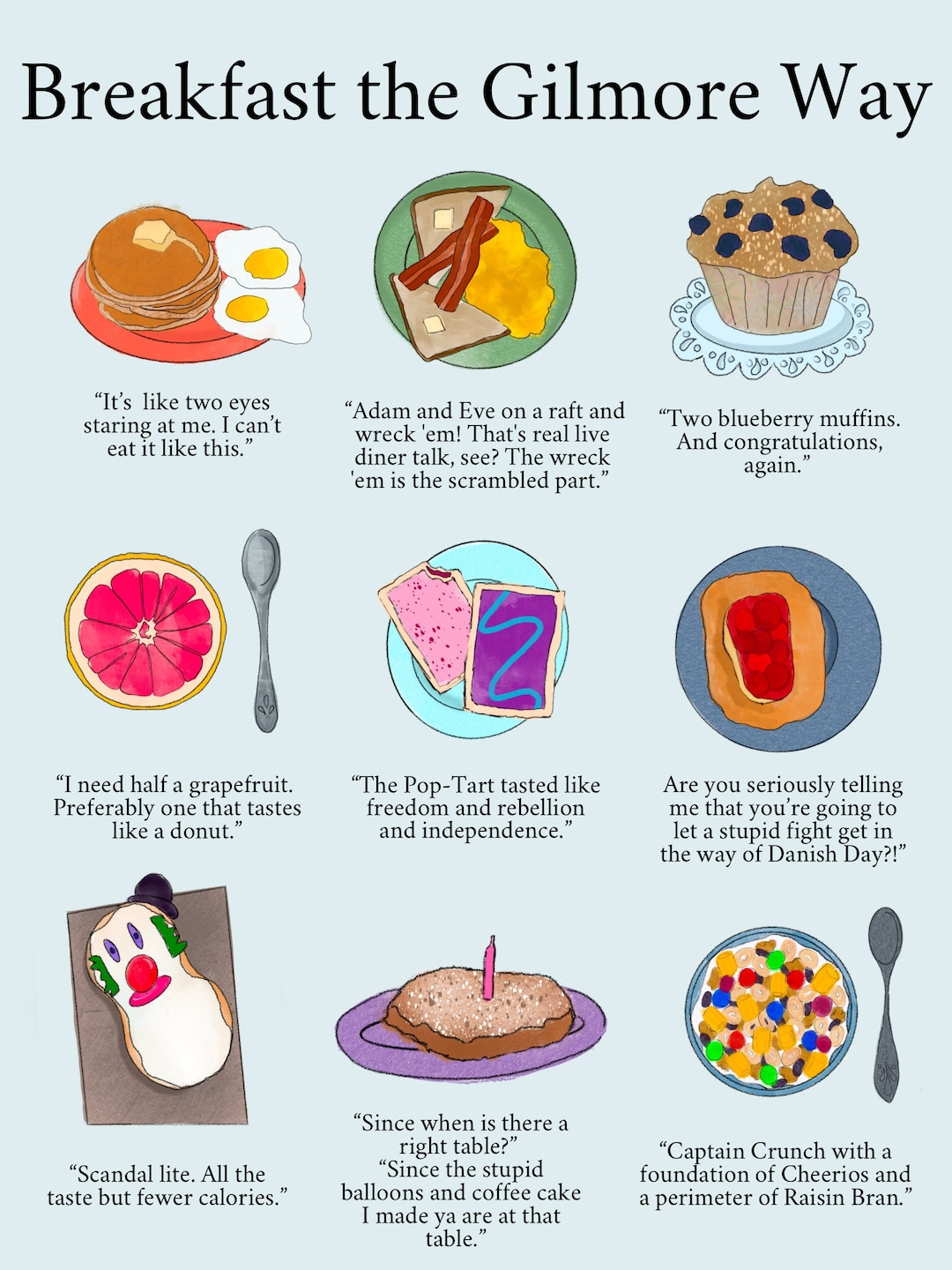 Gilmore Breakfast Poster (digital Download) - Etsy