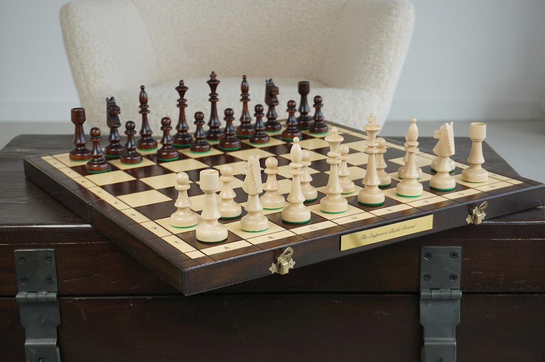 Personalized Wooden Chess Set 18", Personalization for FREE, Perfect ...