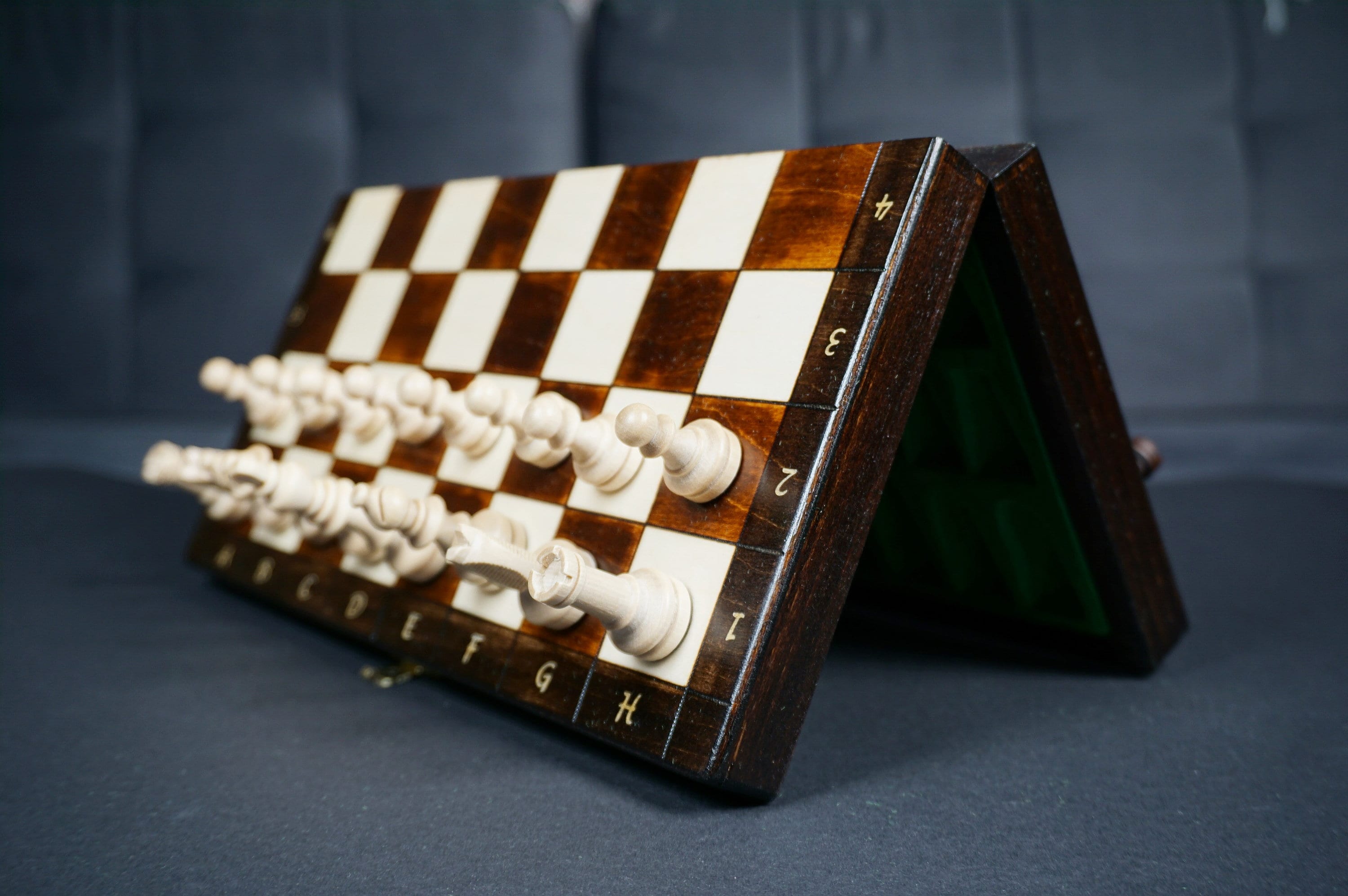 Personalized Magnetic Wooden Chess Set 1128 Cm Travel | Etsy