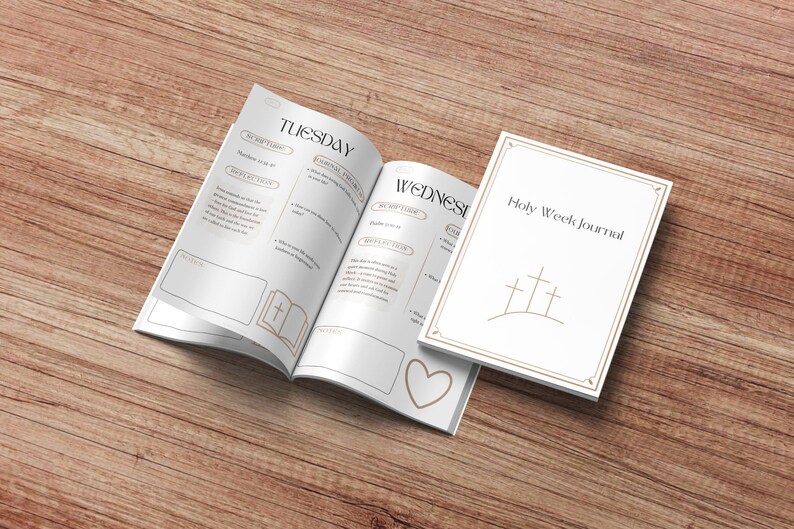 Holy Week Journal Printable, 8-day Christian Easter Devotional (digital ...