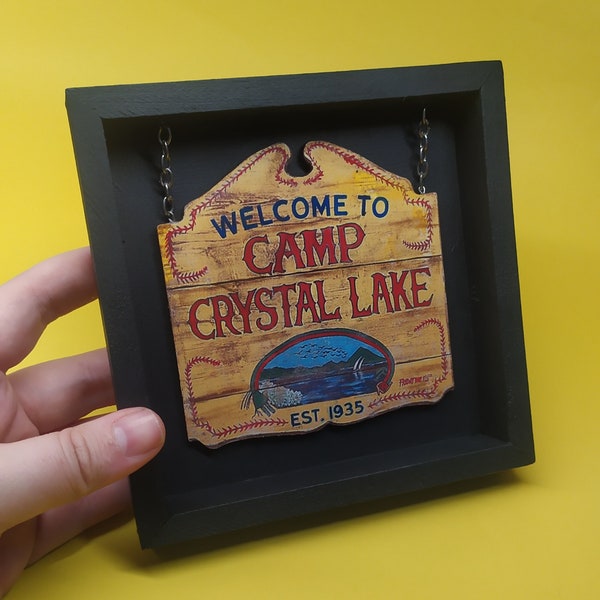 Camp Crystal Lake Sign - Etsy