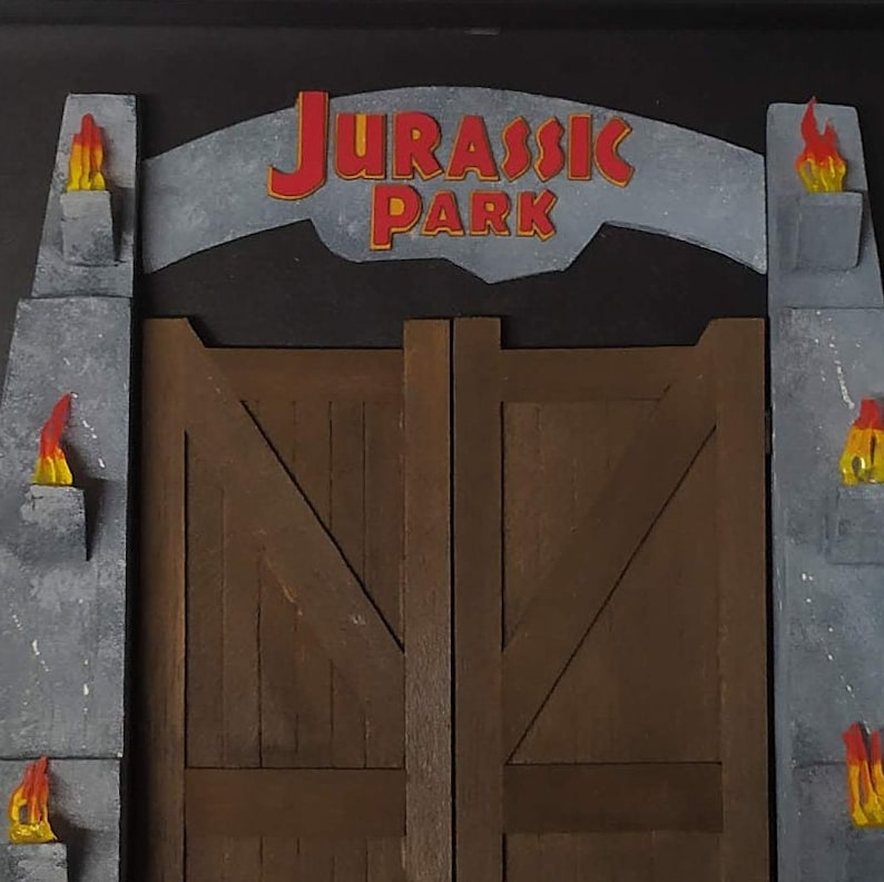 Jurassic Park Gate Display Frame - Etsy