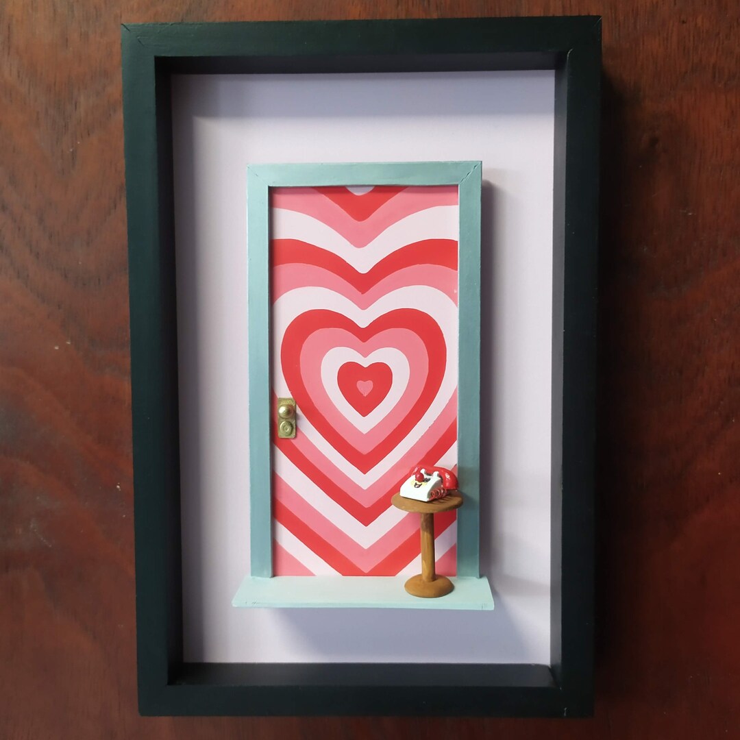 The Powerpuff Girls Door Miniature Frame Shadowbox, Blossom, Bubbles ...