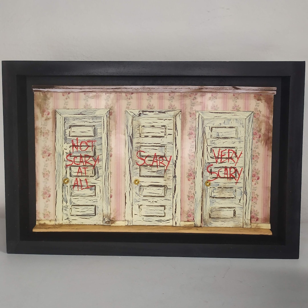 It Three Doors Shadowbox, Pennywise Model Diorama, It Chapter 2 Stephen ...