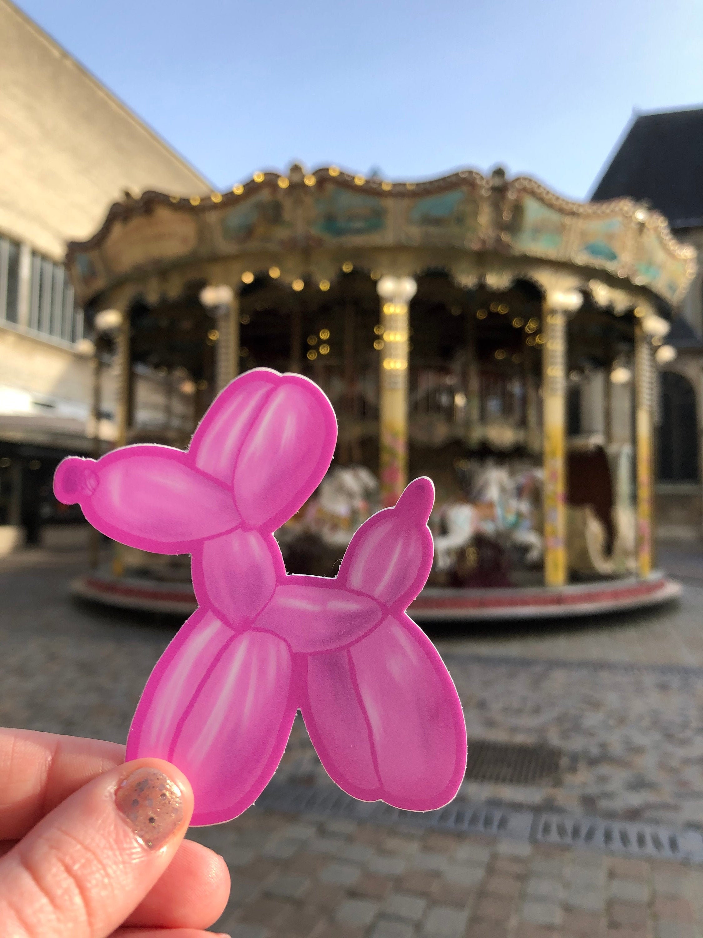 Balloon Animal Sticker - Etsy