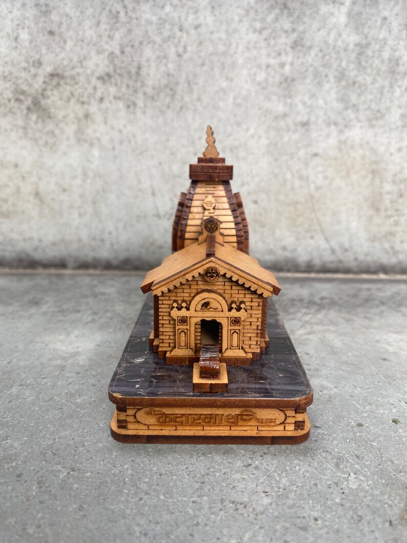 Kedarnath Temple Wooden Miniature Indian Pilgrimage Model - Etsy