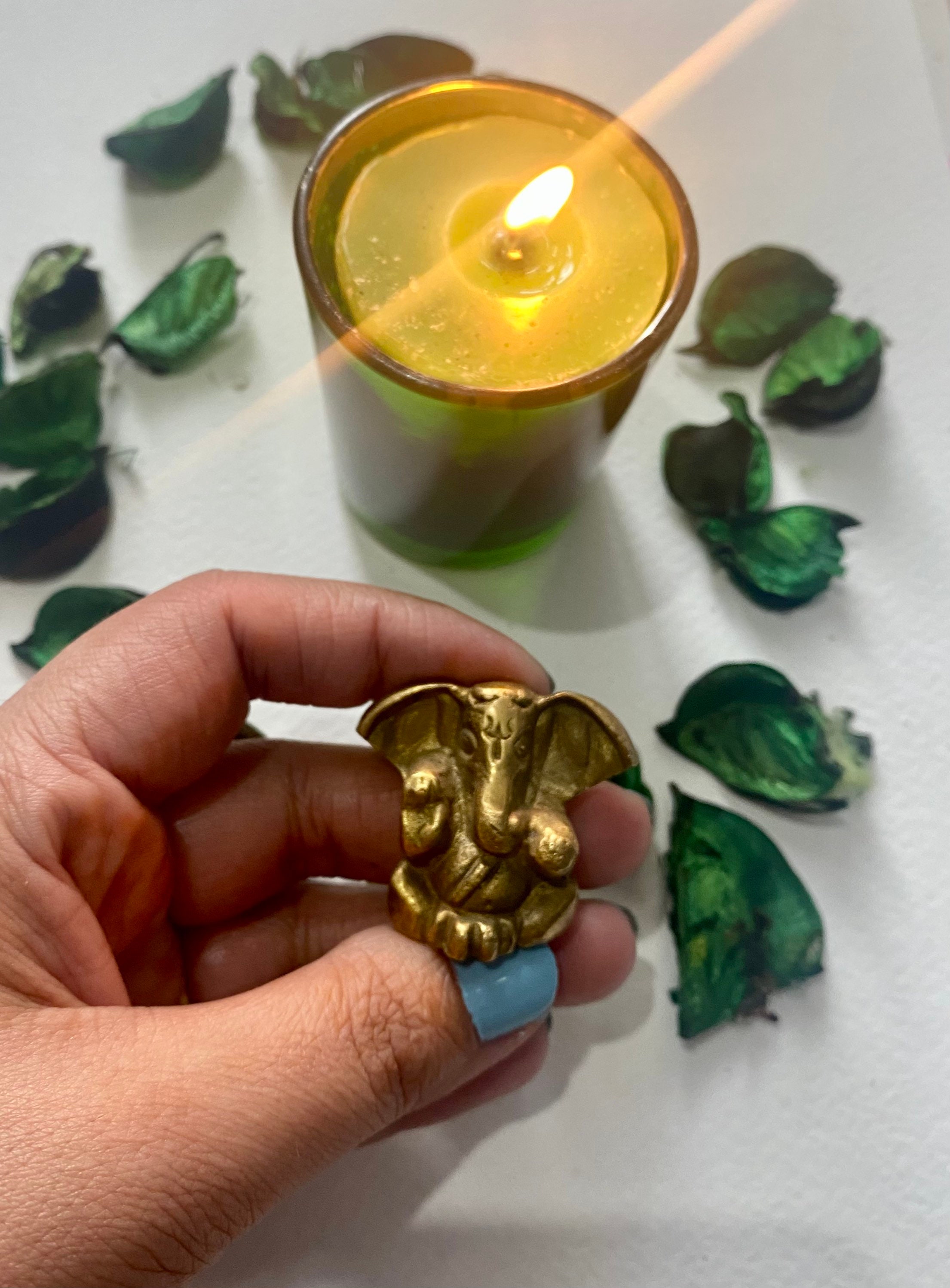 Lord Ganesha Miniature Idol, Hindu God Figure, Indian Elephant God ...