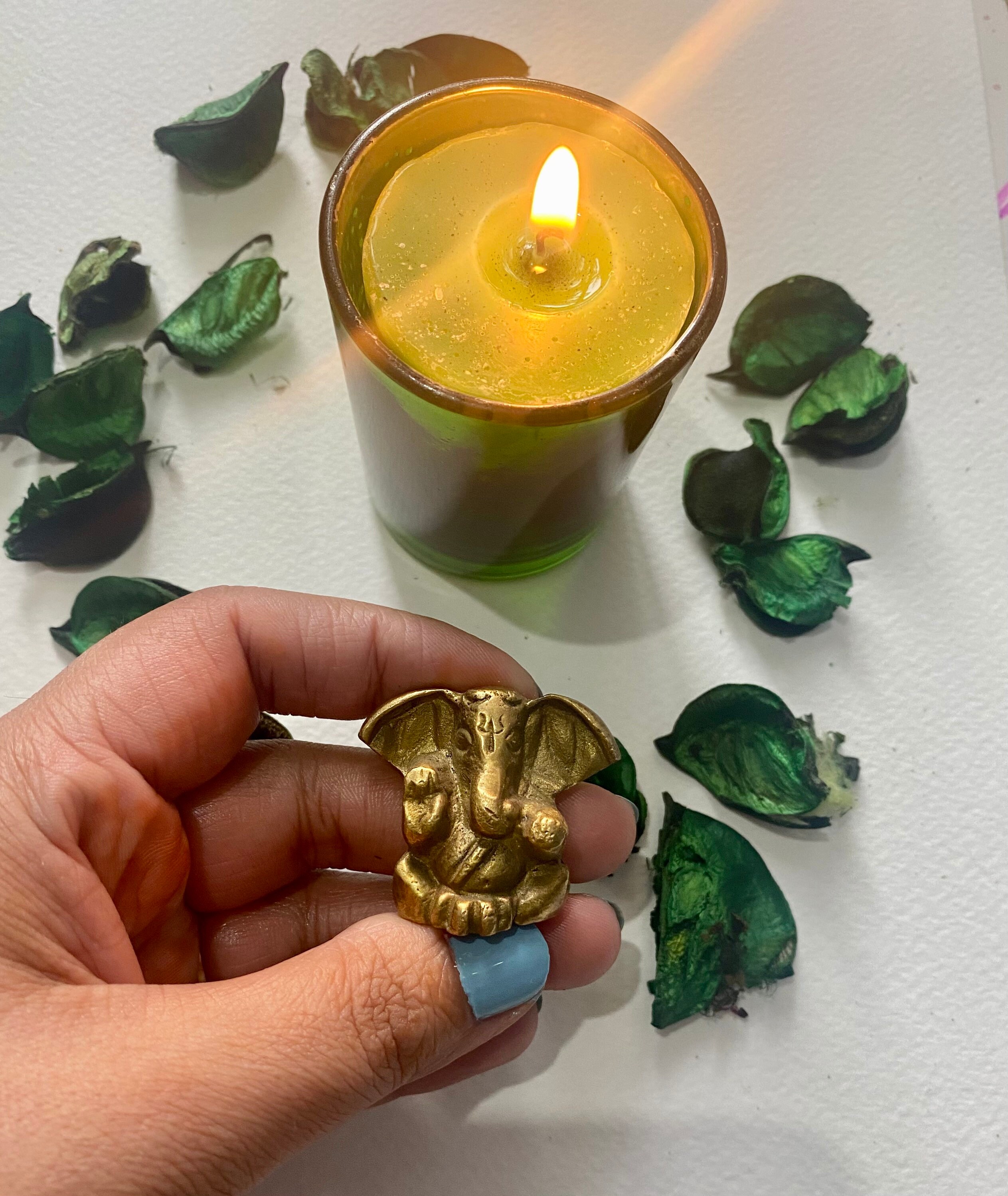 Lord Ganesha Miniature Idol, Hindu God Figure, Indian Elephant God ...