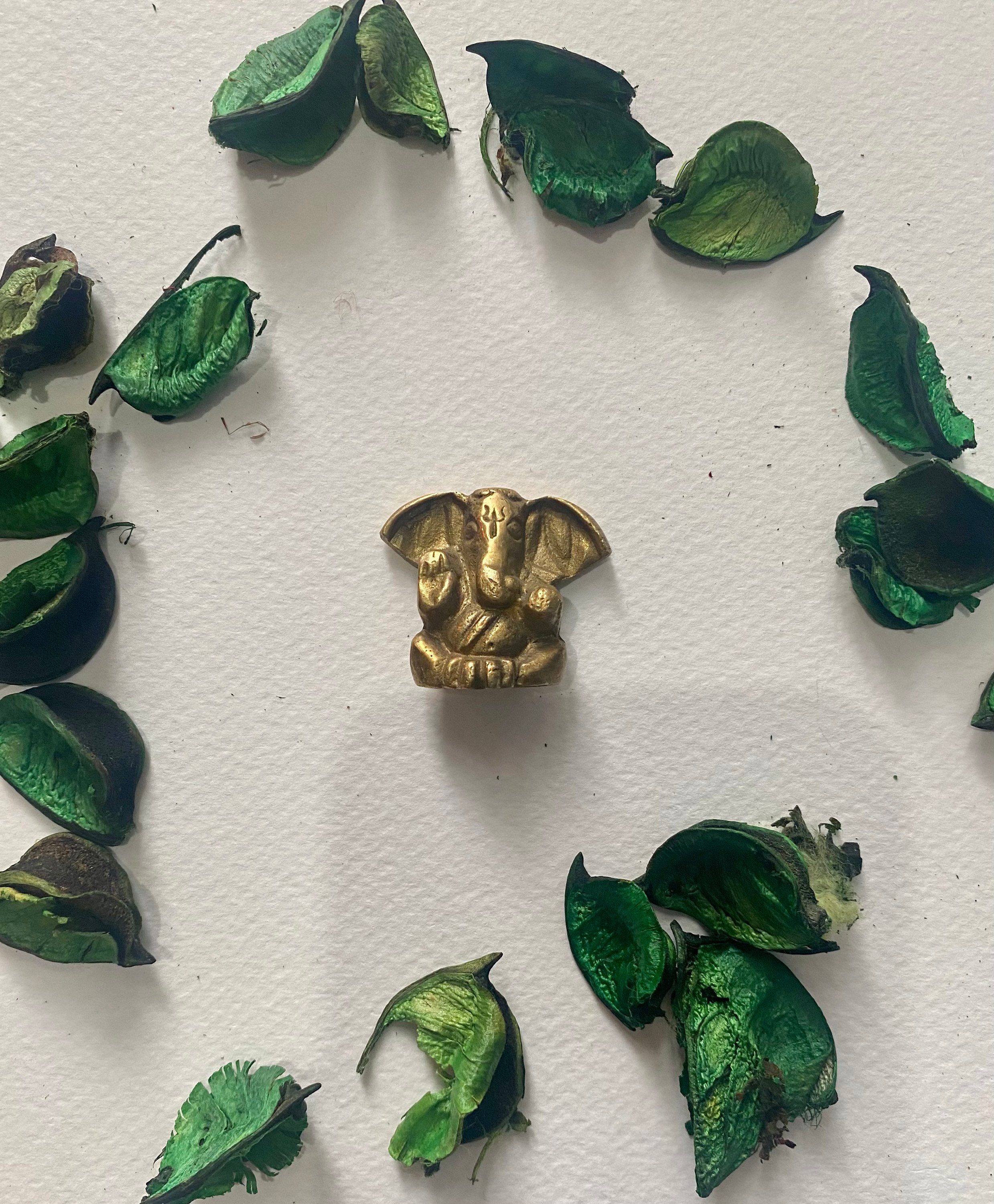 Lord Ganesha Miniature Idol, Hindu God Figure, Indian Elephant God ...