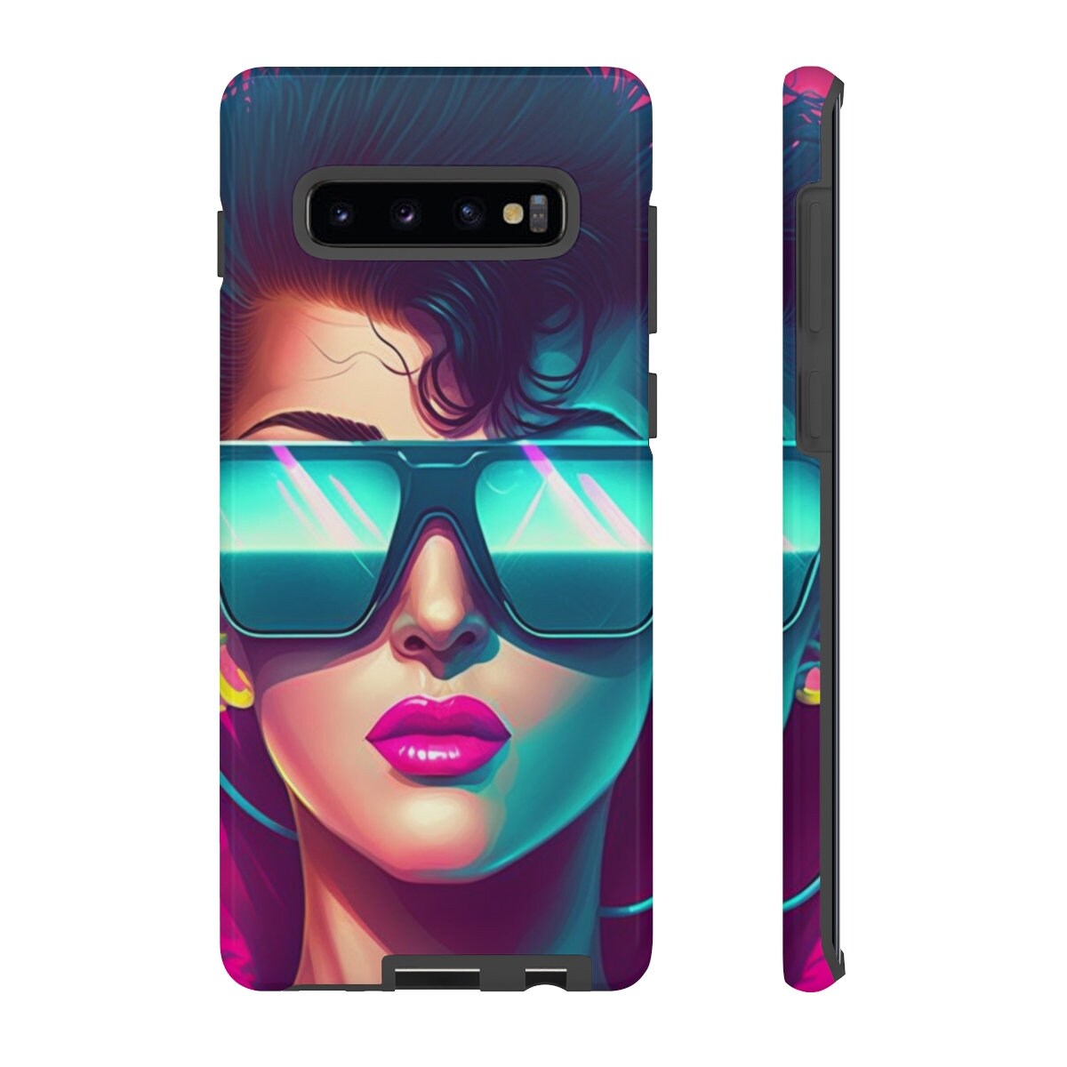 80s Retro Theme Iphone, Samsung Galaxy, Google Pixel Tough Cases ...