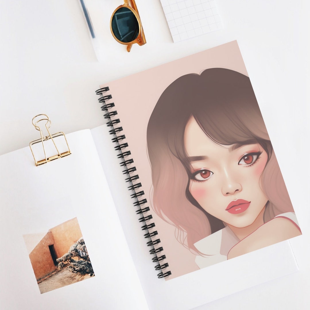 Kpop Culture Cute Korean Spiral Notebook - Ruled Line - Etsy