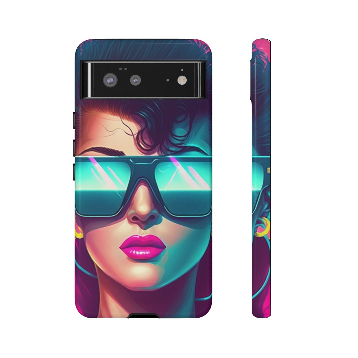 80s Retro Theme Iphone, Samsung Galaxy, Google Pixel Tough Cases ...