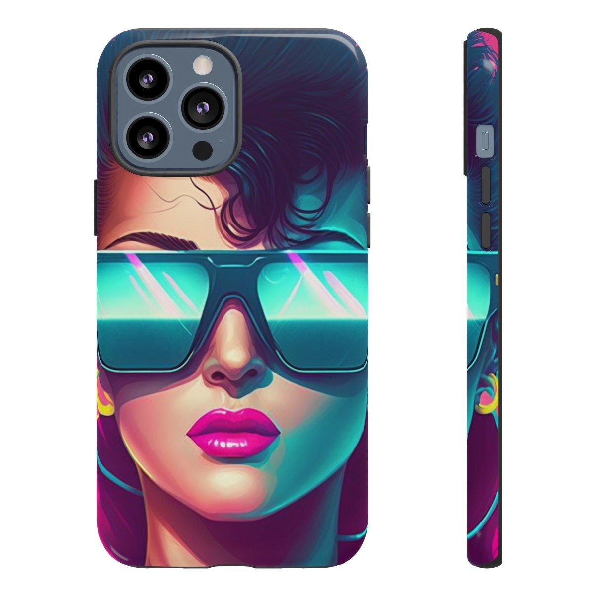 80s Retro Theme Iphone, Samsung Galaxy, Google Pixel Tough Cases ...