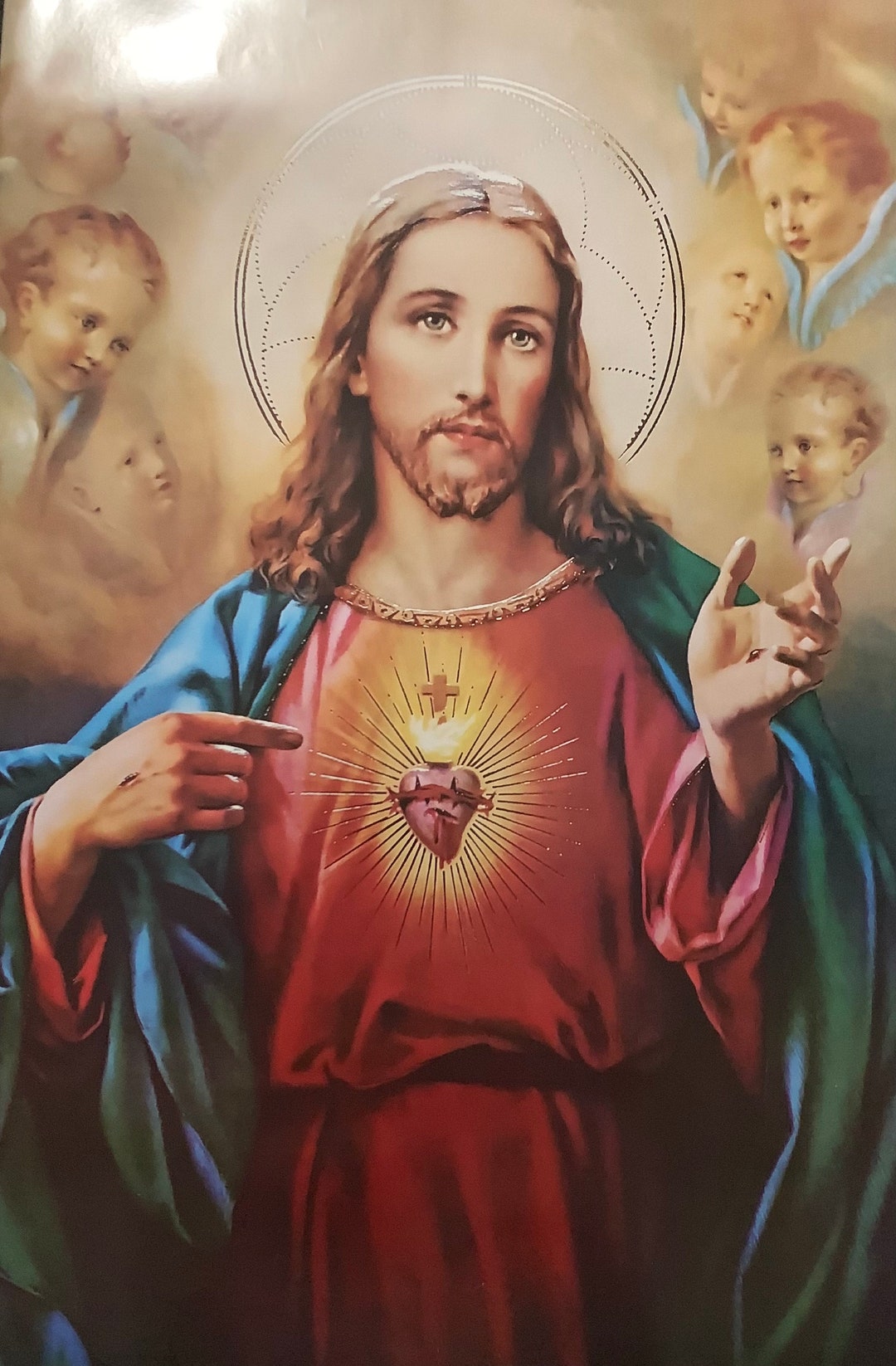 Sacred Heart Poster 22”x33.75” - Etsy