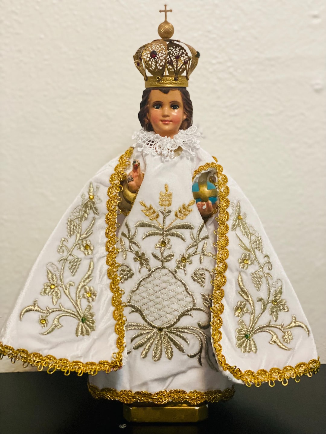 Infant of Prague Vestment White statue Not Included - Etsy